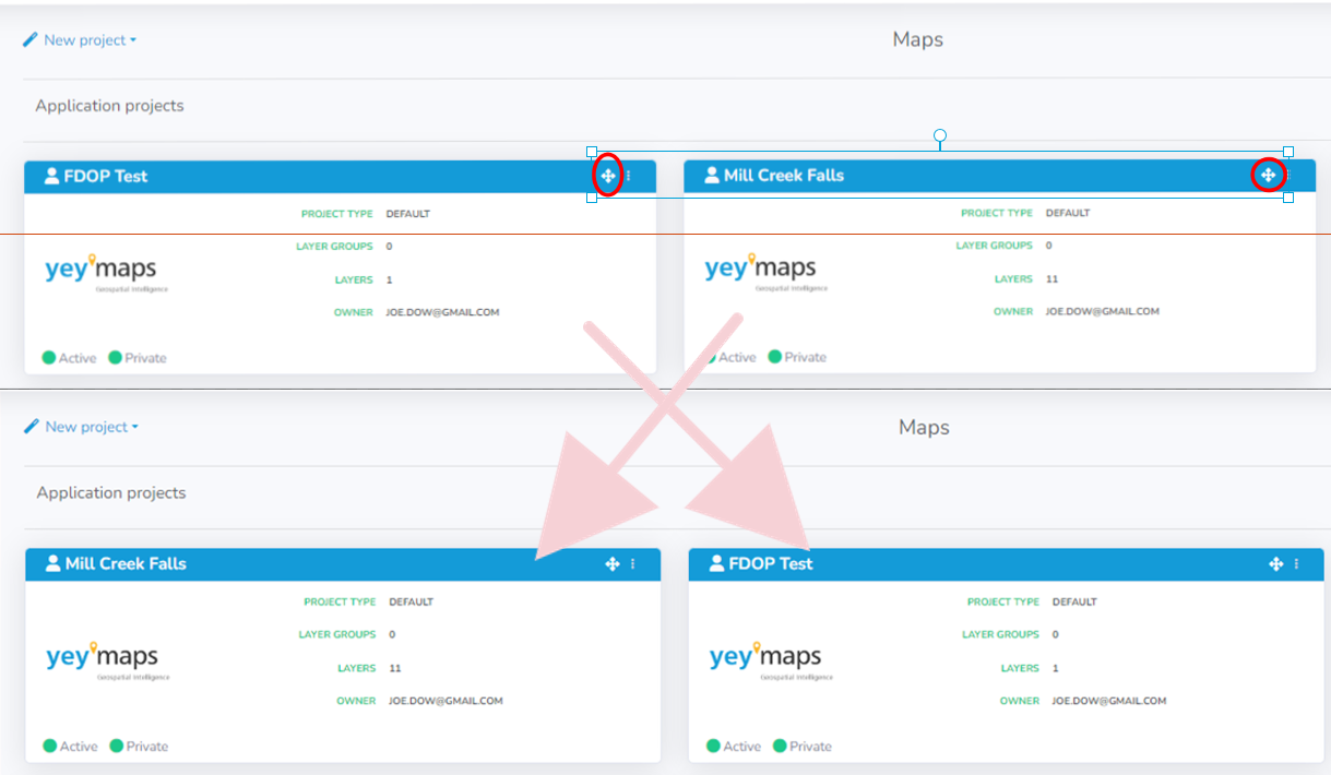 How Can I Move My Projects? - yey'maps knowledge base